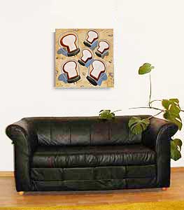 Charles Kaufman Original Art: Toaster and Toast Paintings