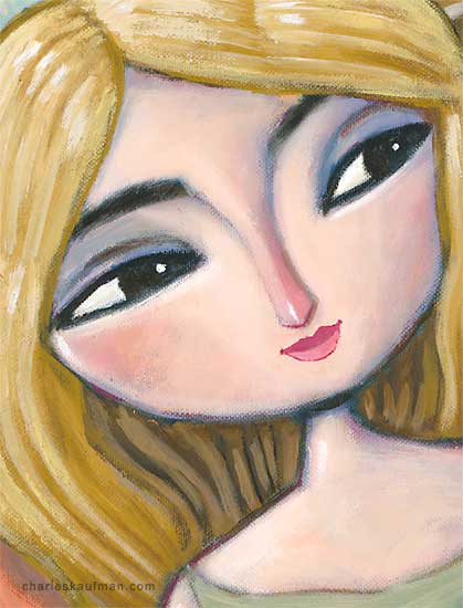 Figurative Art and Paintings by Charles Kaufman - "Nothing on TV"