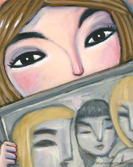 Figurative Art and Paintings by Charles Kaufman - "Nothing on TV"