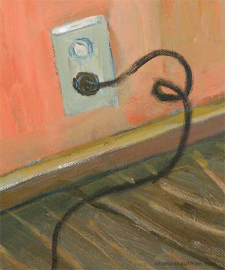 Figurative Art and Paintings by Charles Kaufman - "Nothing on TV"