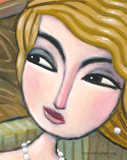 Figurative Art and Paintings by Charles Kaufman - "Nothing on TV"